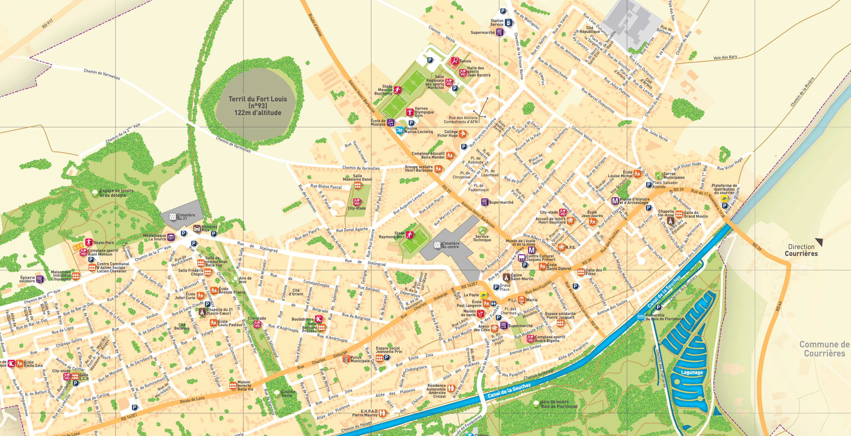 Plan de la ville – Ville de Harnes