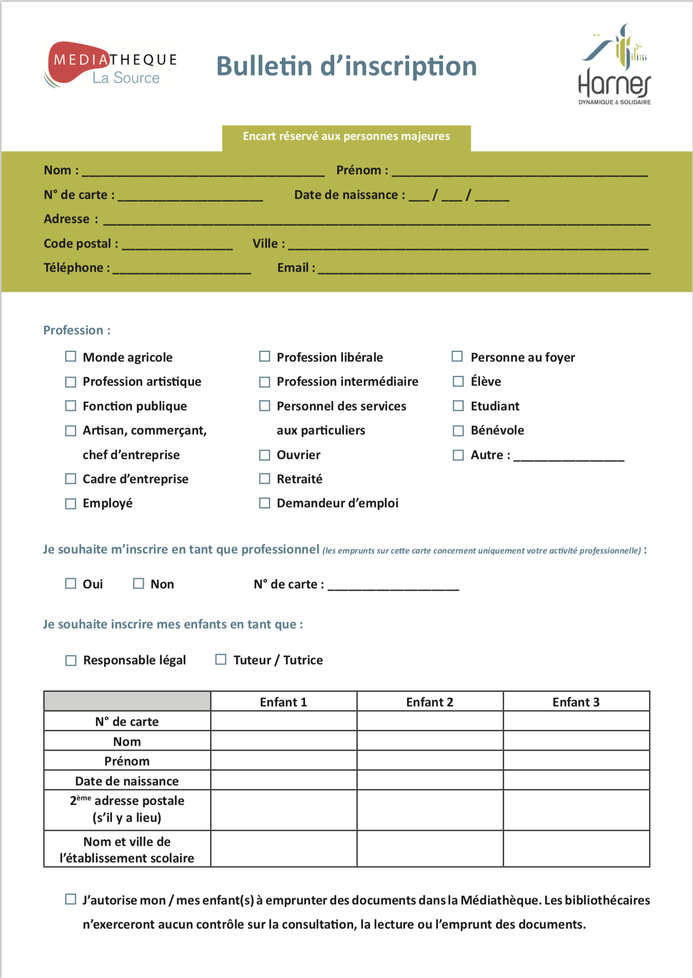 La Médiathèque “La Source” – Ville de Harnes